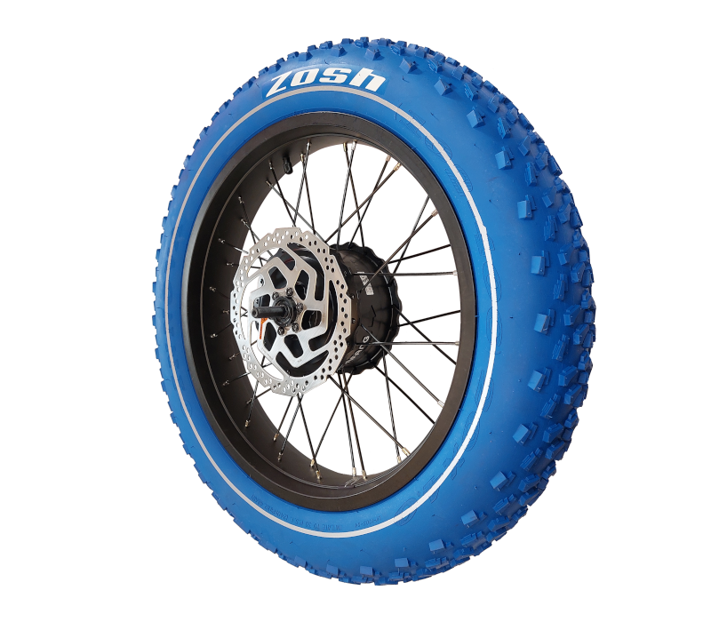 Complete Motorized Wheel 750W ZOSH Blue Tire | Zosh